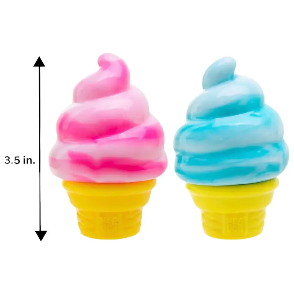 NeeDoh | Toys | Needoh Ice Cream Cone Set 2 Blue Pink Swirled Nice ...